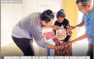 Desa Bener Sadar Lingkungan dan Reduksi Limbah: Mendorong Pengelolaan ...