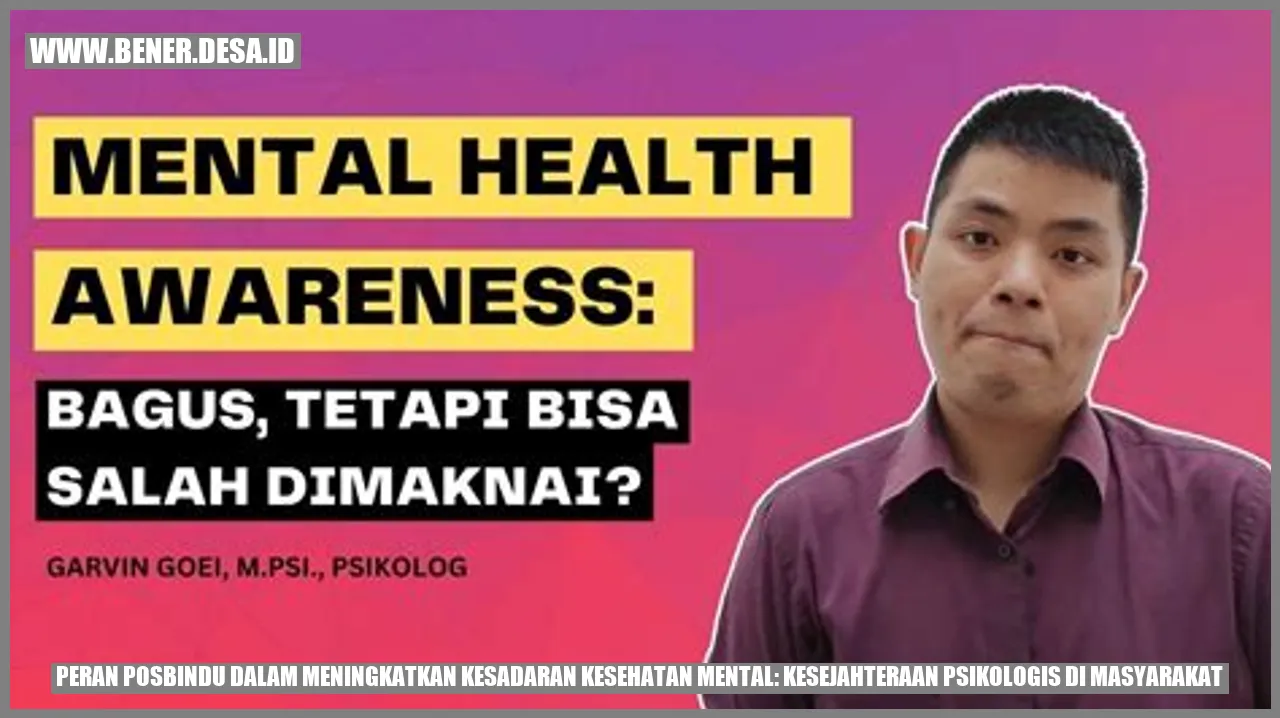 Peran Posbindu dalam Meningkatkan Kesadaran Kesehatan Mental ... Peran Posbindu dalam Meningkatkan Kesadaran Kesehatan Mental ...